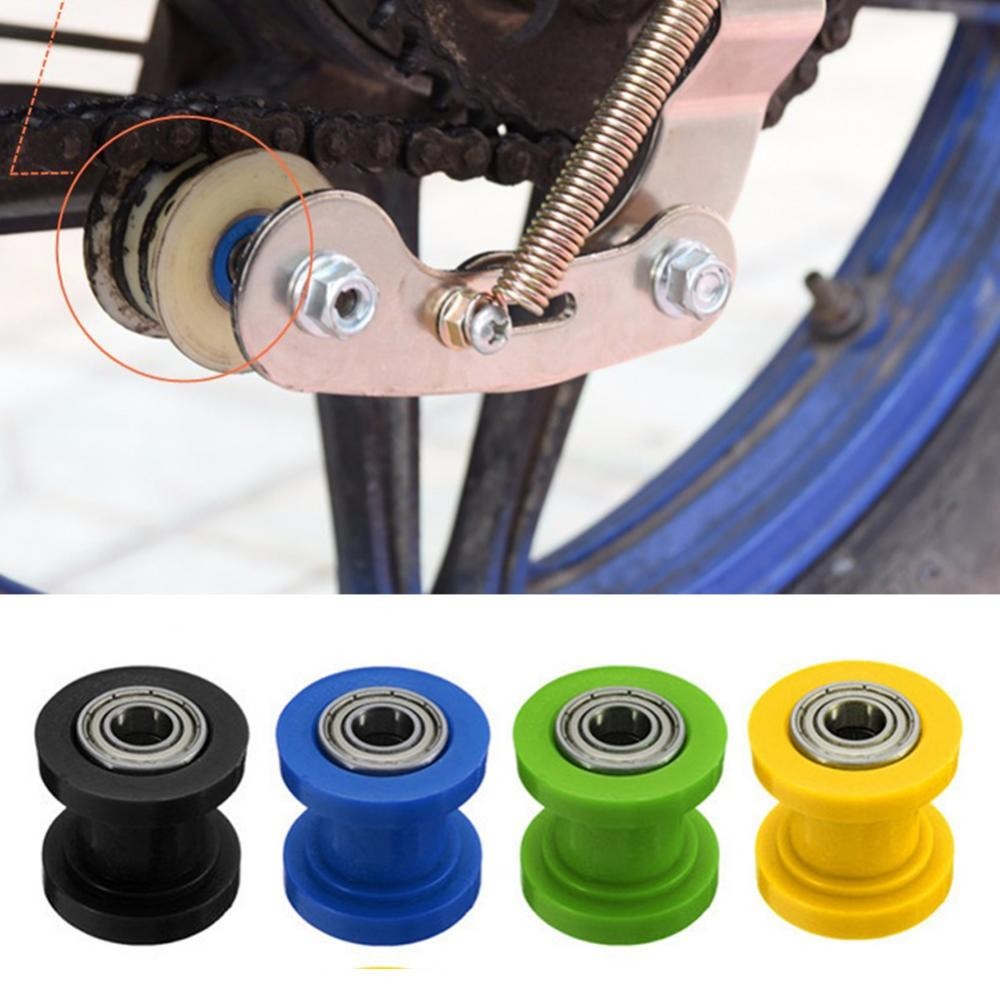 ♜10mm Motorcycle Motorbike Dirt Bike Chain Pulley Roller Wheel Guide ...
