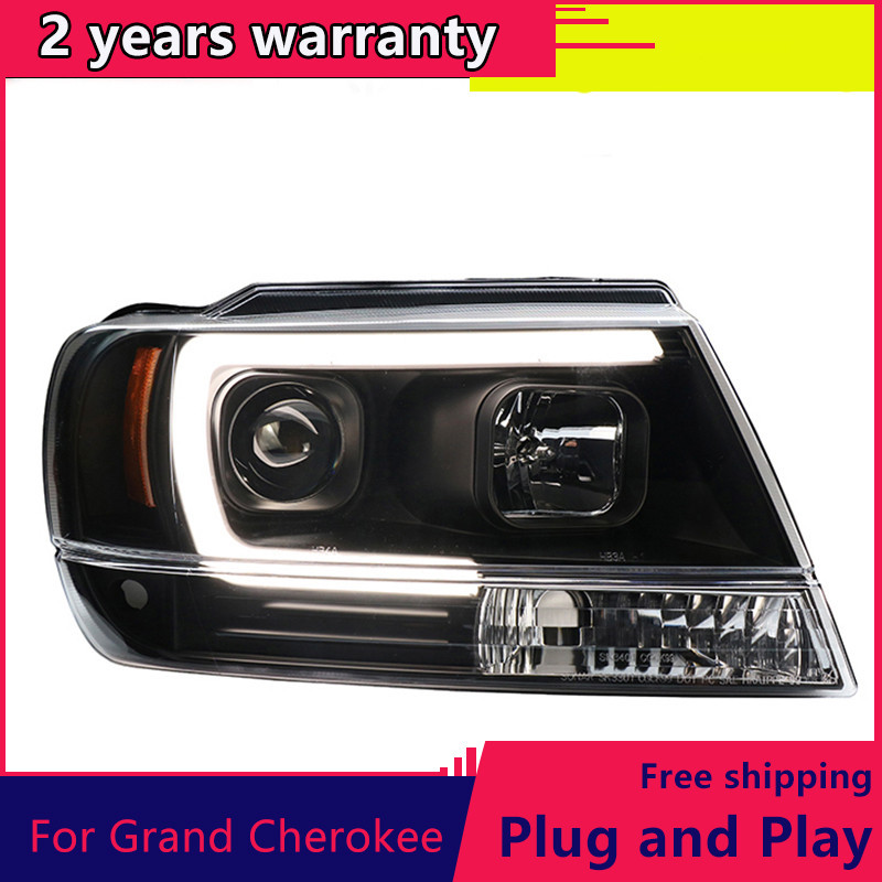 ~KOWELL for JEEP Grand Cherokee 1999-2004 LED Headlight for Grand ...