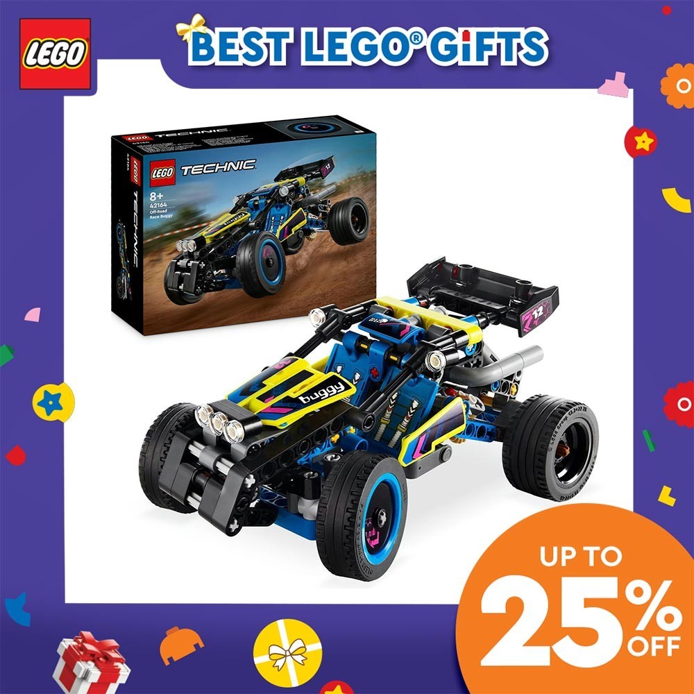 LEGO Technic 42164 Off-Road Race Buggy Building Set Toys (219 Pieces ...