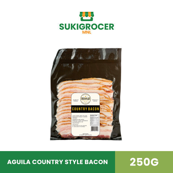 Aguila Country Style Bacon 250g | Shopee Philippines