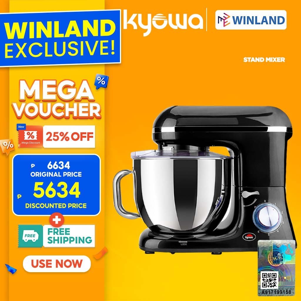Kyowa by Winland 7 Liters Stand Mixer with Stainless Steel Bowl KW-4513 ...