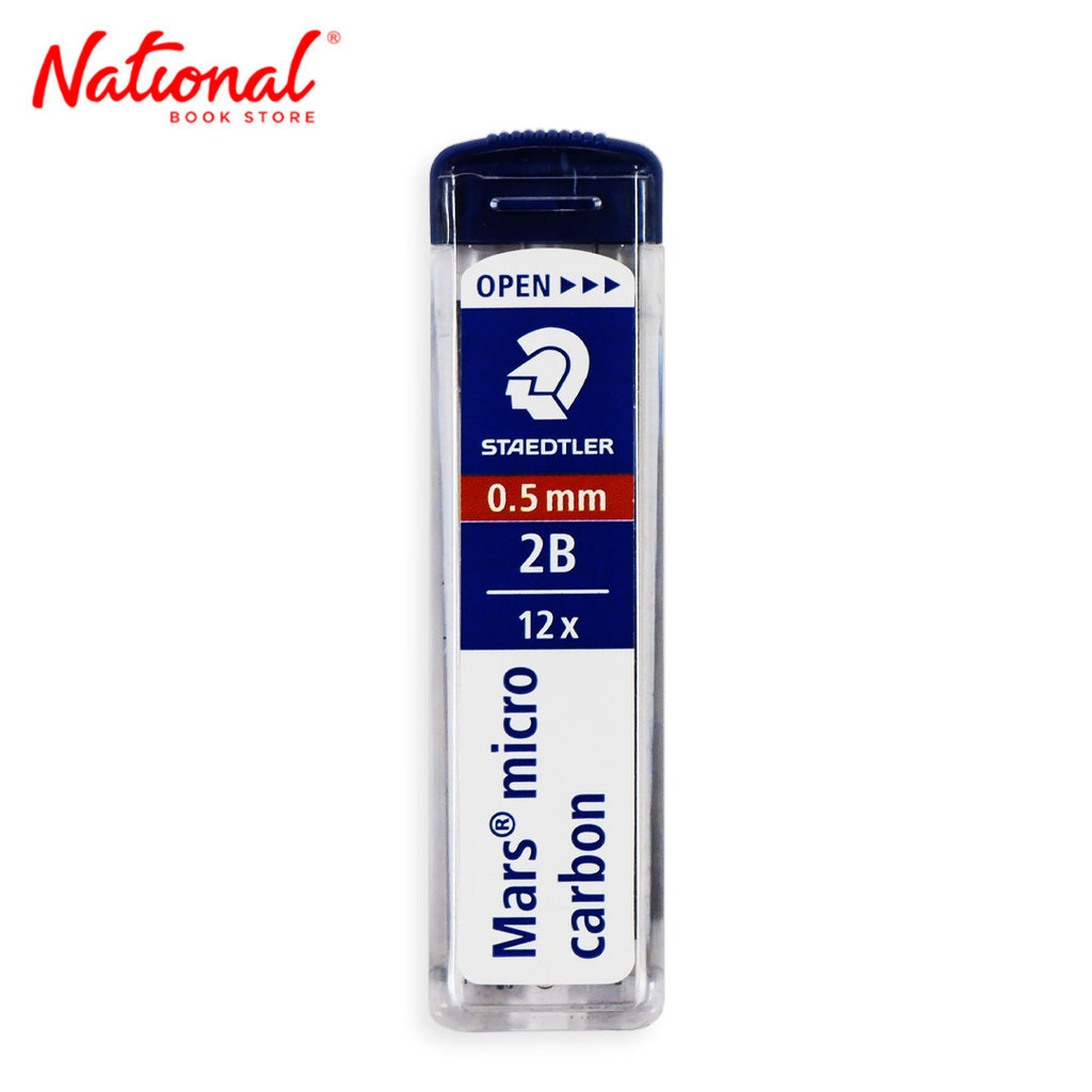 Staedtler Pencil Lead Refill Mars Micro Carbon 2B 0.5mm 250 05 12's ...