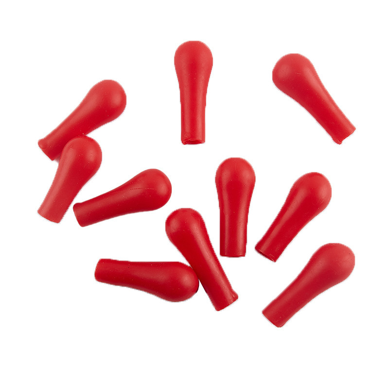 10pcs Red Rubber Bulb Head Rubber Suction Ball For Glass Dropper ...