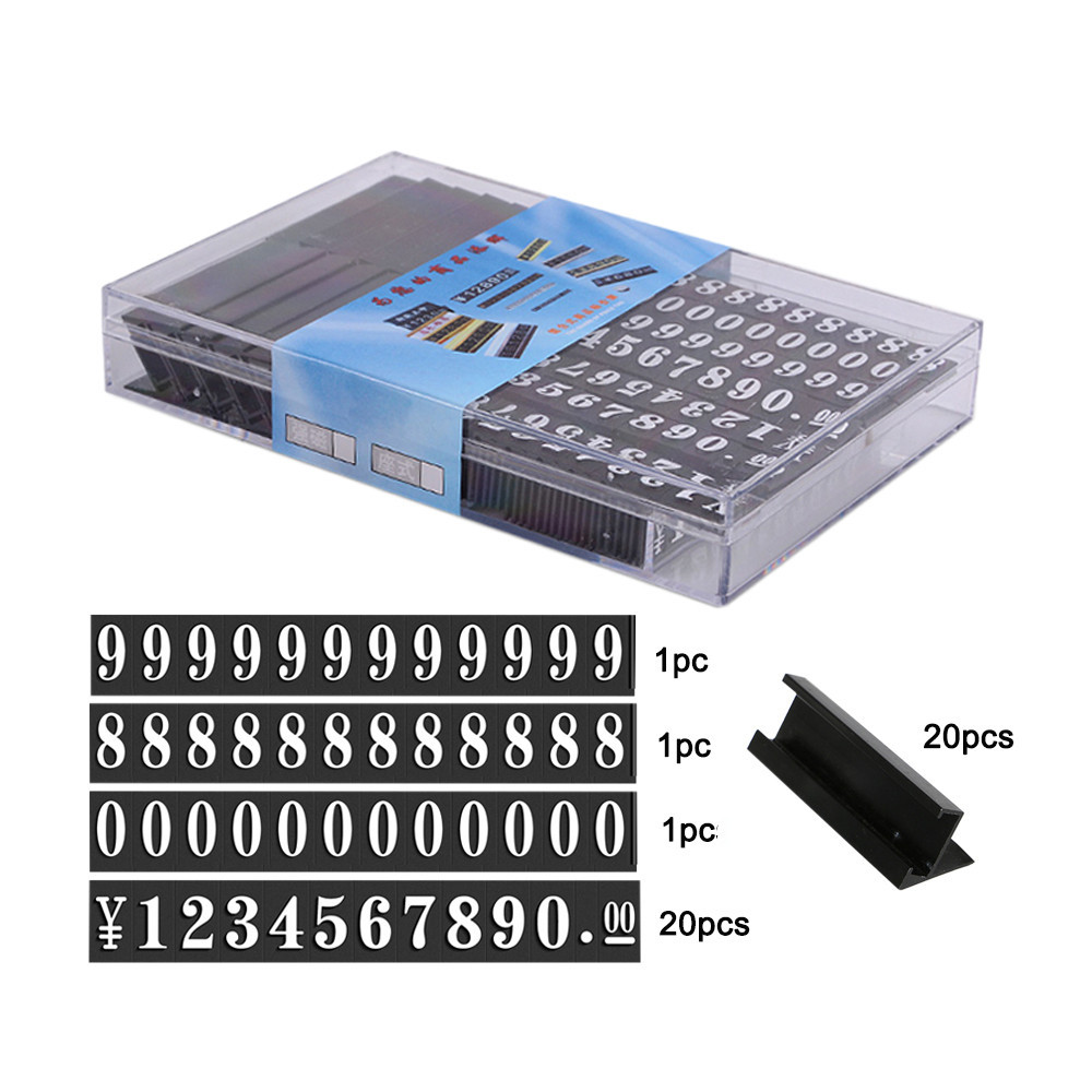 S Size Adjustable Removable Mini Cube Dollar Price Tag Display Number ...