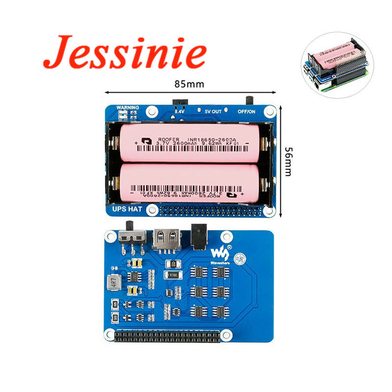 ♀Raspberry Pi UPS HAT 5V Uninterruptible Power Supply Module Charging ...