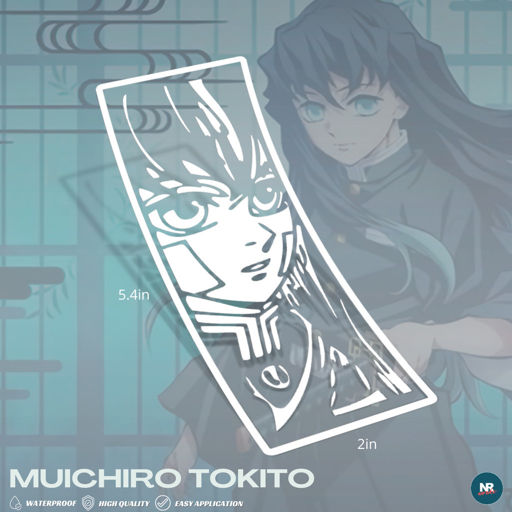 Muichiro Tokito Demon Slayer Kimetsu no Yaiba Vinyl Decal Anime Sticker ...