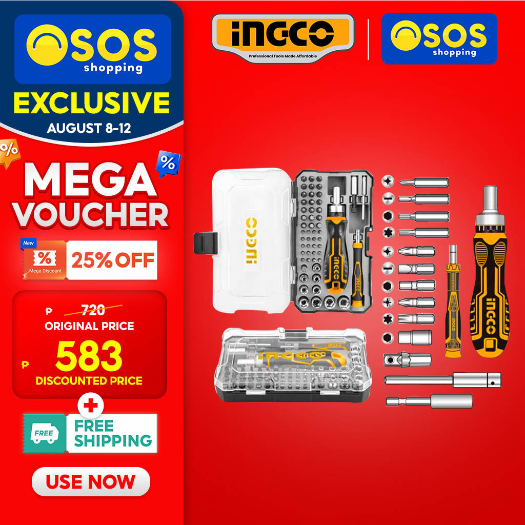 INGCO Original 55PCS/SET Screwdriver Bits Screw Driver HKSDB0558 •OSOS ...