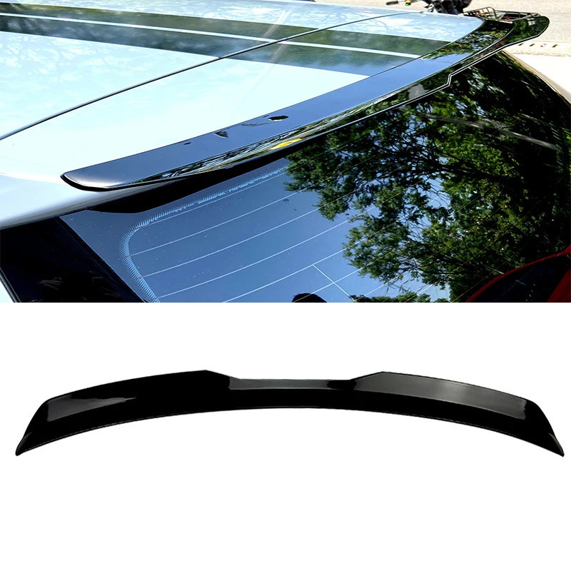 ☽Car Tail Wing Fixed Wind Spoiler Sports Spoiler Racing Spoiler Rear ...