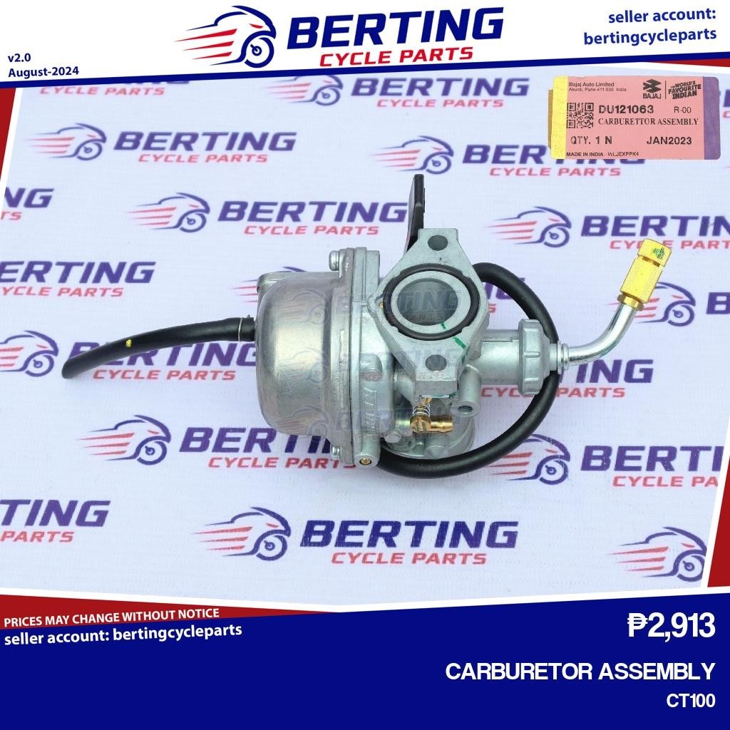 CARBURETOR ASSEMBLY CT100 Genuine DU121063 | Shopee Philippines