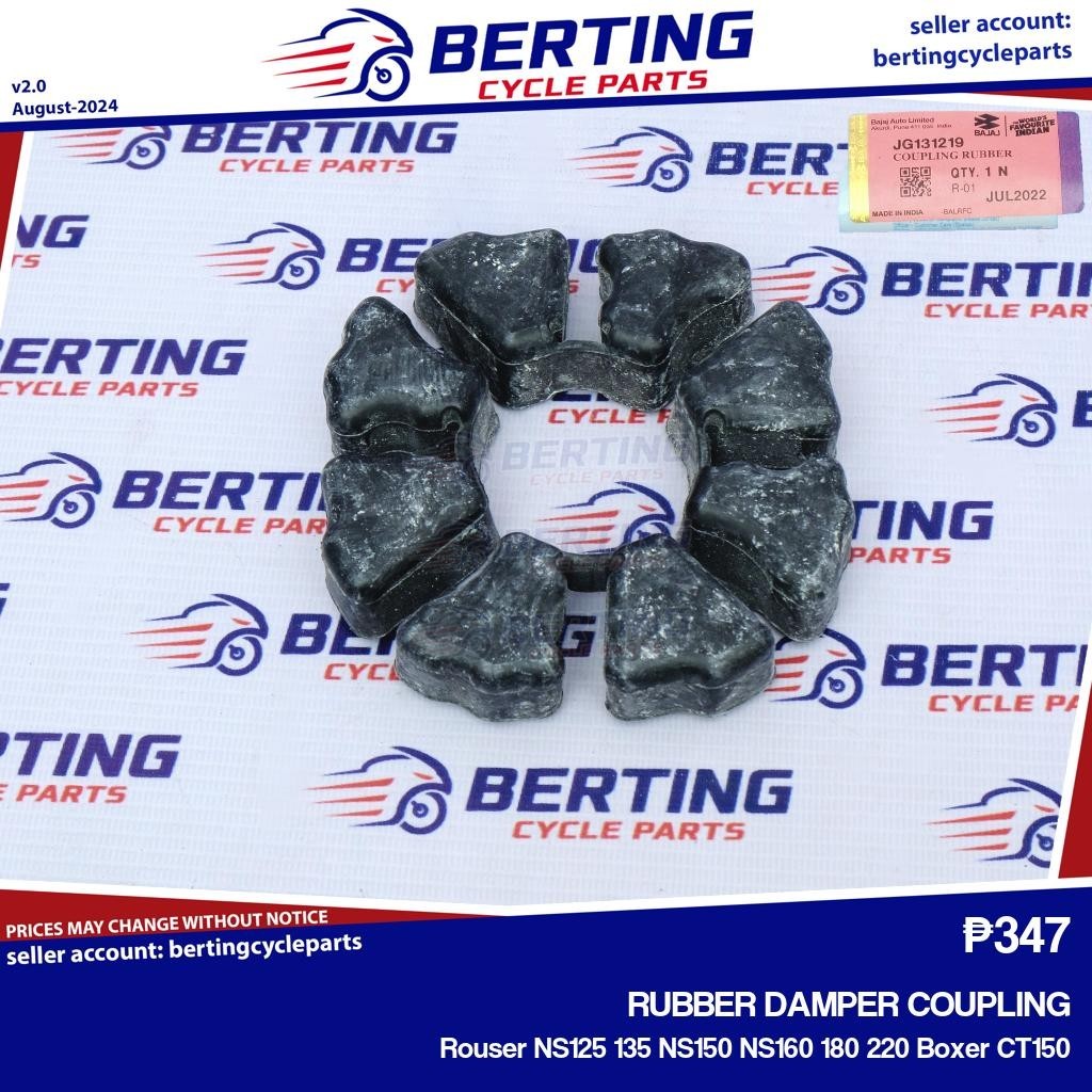 RUBBER DAMPER COUPLING Rouser NS125 135 NS150 NS160 180 220 Boxer CT150 ...