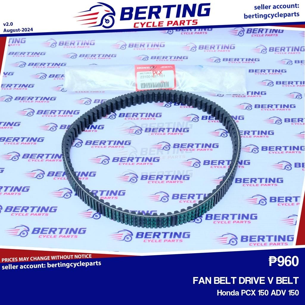 FAN BELT DRIVE V BELT Honda PCX 150 ADV 150 Genuine 23100-K97-T01 ...