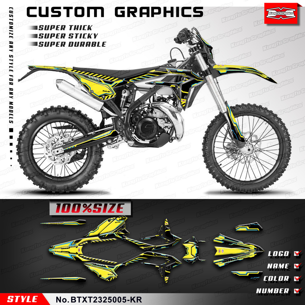☮KUNGFU GRAPHICS Enduro Decals MX Racing Stickers Kit for Beta X ...