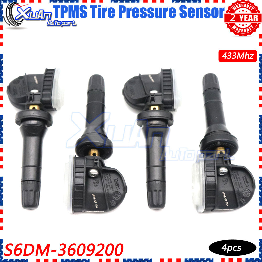 ☑XUAN 4PCS TPMS Tire Pressure Monitor Sensor S6DM-3609200 For BYD Qin ...