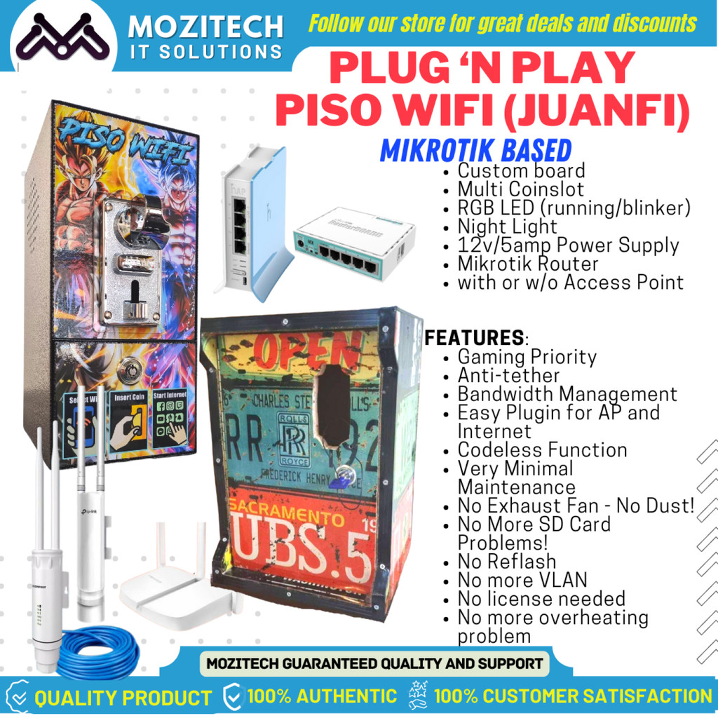 Piso WiFi Vendo - Mikrotik Based | Shopee Philippines