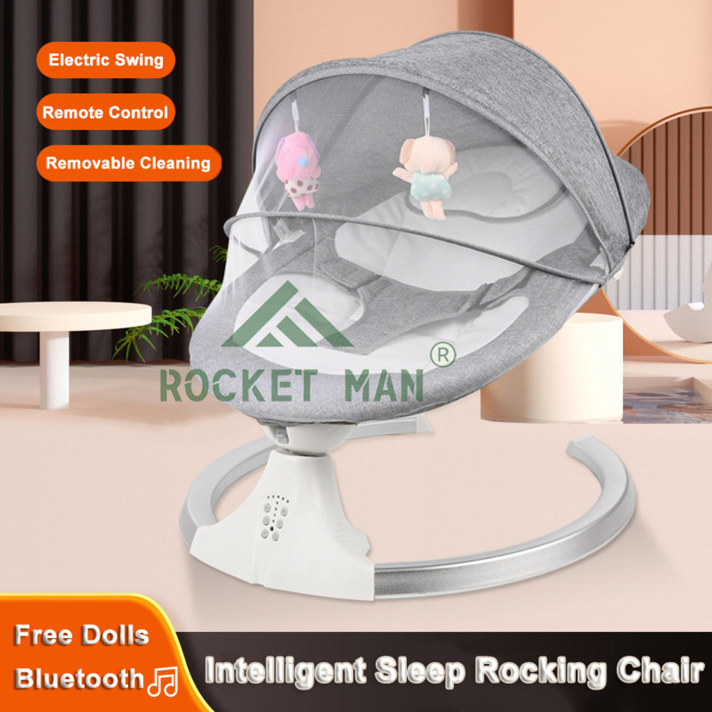 Baby Electric Rocking Chair Smart Bluetooth Electric Crib 0-2 Years Old ...