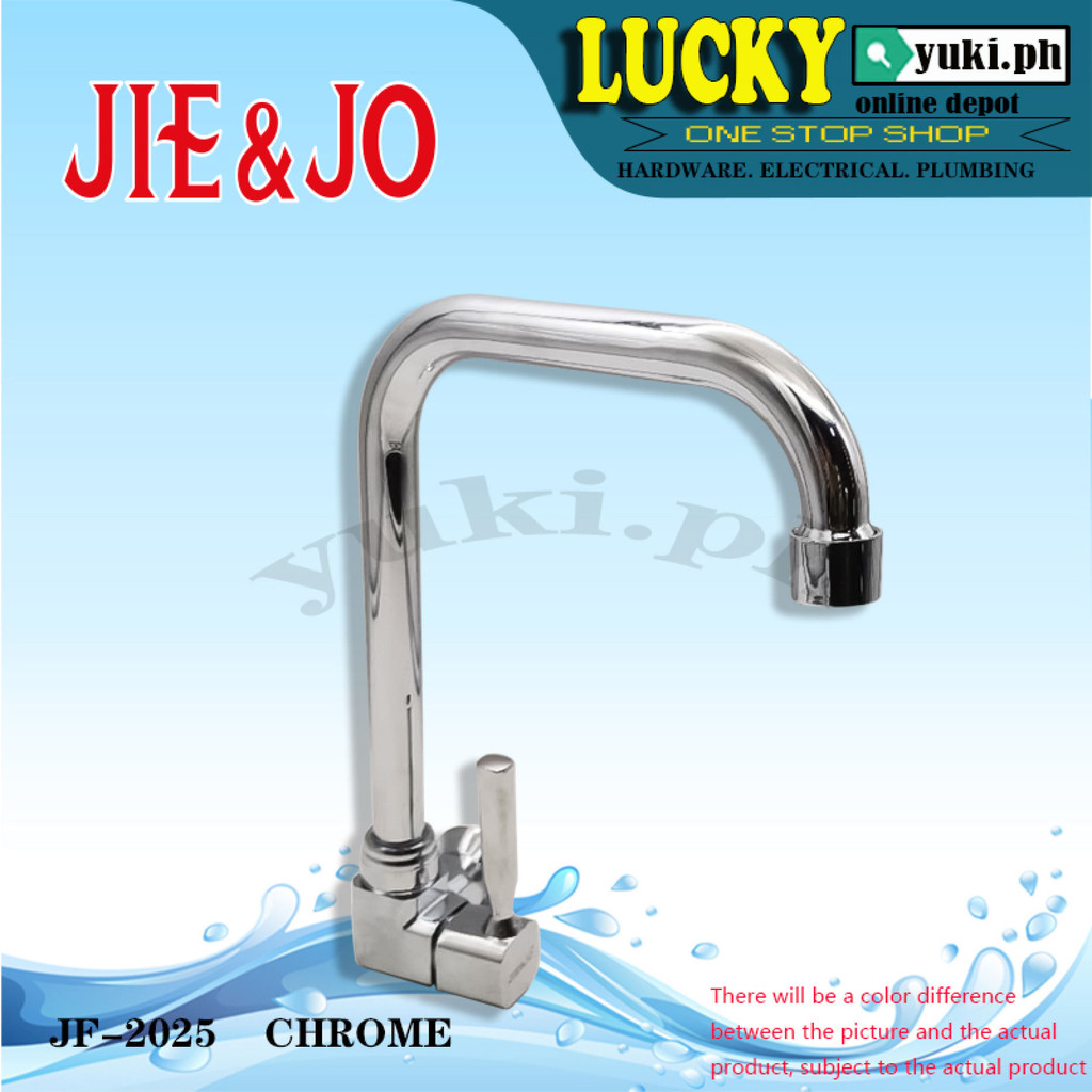 JF-2025 JIE & JO CHROME FAUCET ( WALL TYPE ) | Shopee Philippines
