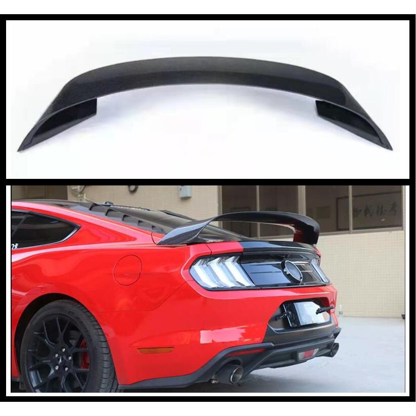 ~GT350R GT STYLE REAL CARBON FIBER REAR WING TRUNK LIP SPOILER FOR Ford ...
