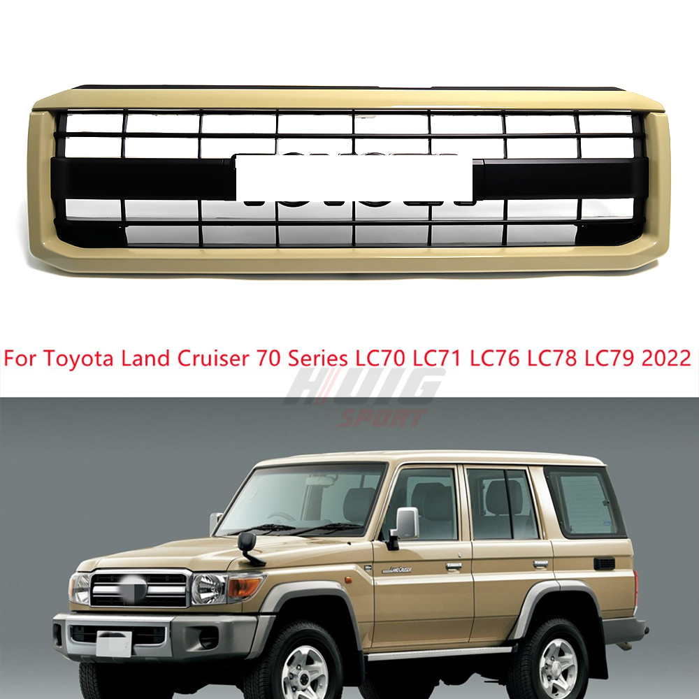 ⋚For Toyota Land Cruiser 70 LC70 LC71 LC76 LC78 LC79 2022 Car Styling Front Bumper Grille Replac ...