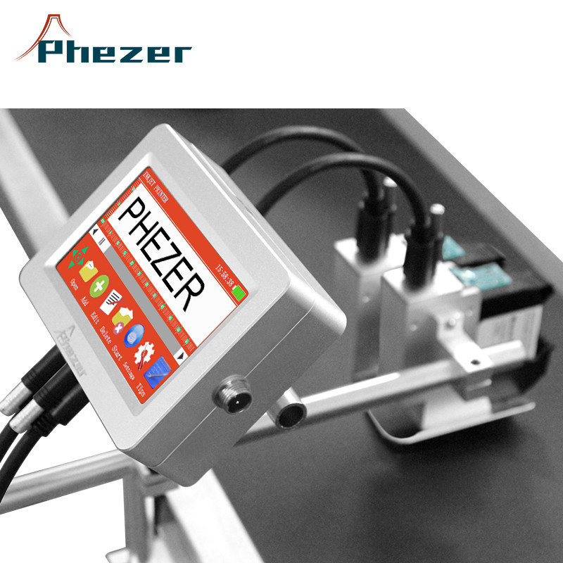 ♡Phezer PX2 Label Printer Online Inkjet Printer QR Bar Batch Code Date ...