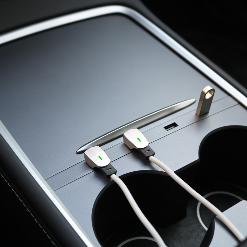 ☾VIZQUE Center Console Car USB Hub Multiport Charger for Tesla Model Y ...