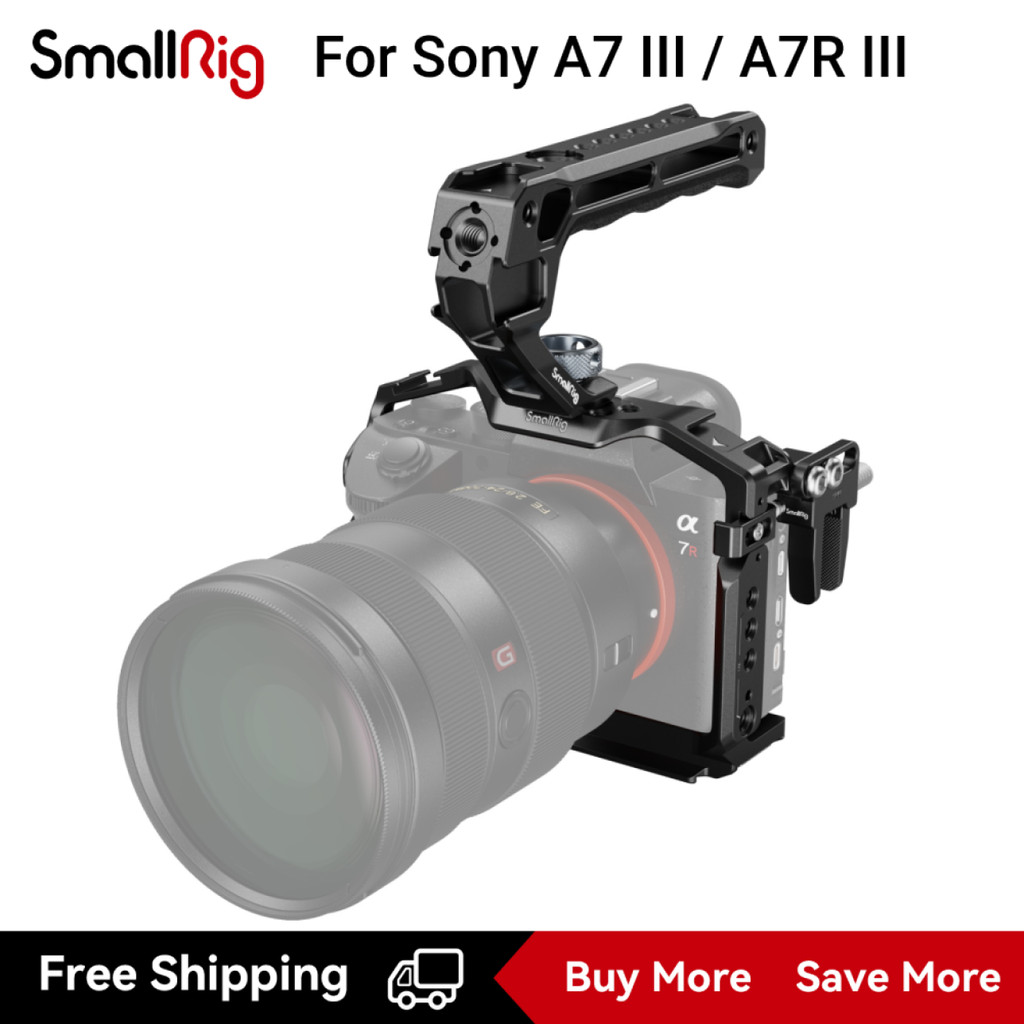 SmallRig A7M3 Camera Cage Kit with Arca-Swiss Quick Release Bottom Plate for Sony A7 III / A7R ...