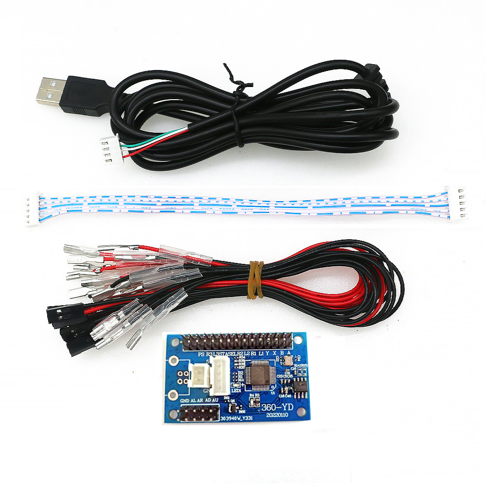 ♣Arcade Zero Delay USB Board Joystick Encoder PCB Sanwa Game Stick ...