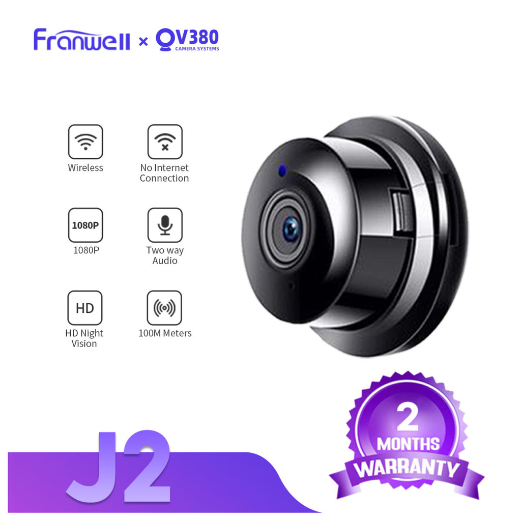 V380 J2 Mini Camera smart Home Smallest Camera Full HD 1080P Micro ...