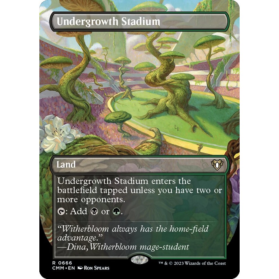 MTG Proxy Card - Undergrowth Stadium (Borderless) | Commander Masters ...