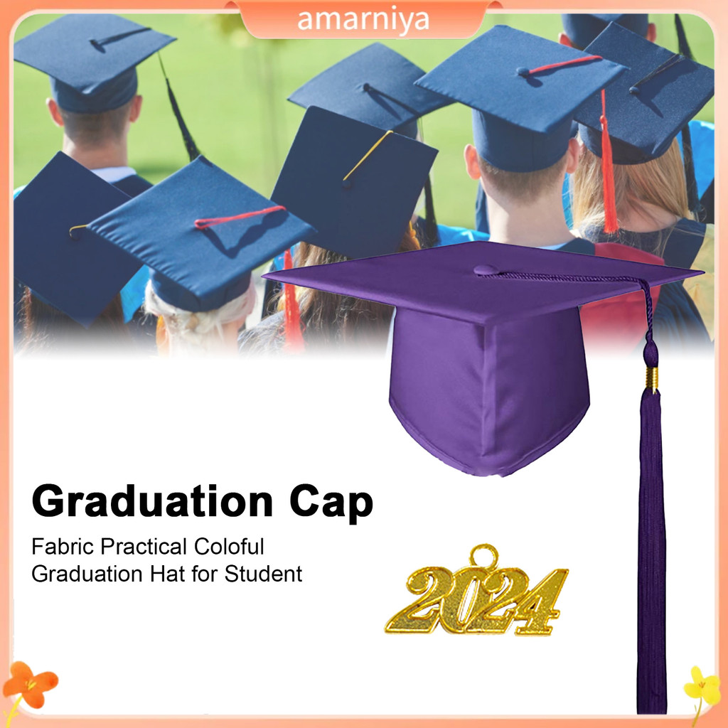 AMAR 12 Colors Graduation Top Hat for Unisex Beautiful Commemorative ...