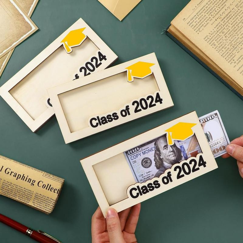 ♡DIY Money Holder Graduation Money Holder Wooden Graduation Card Box ...