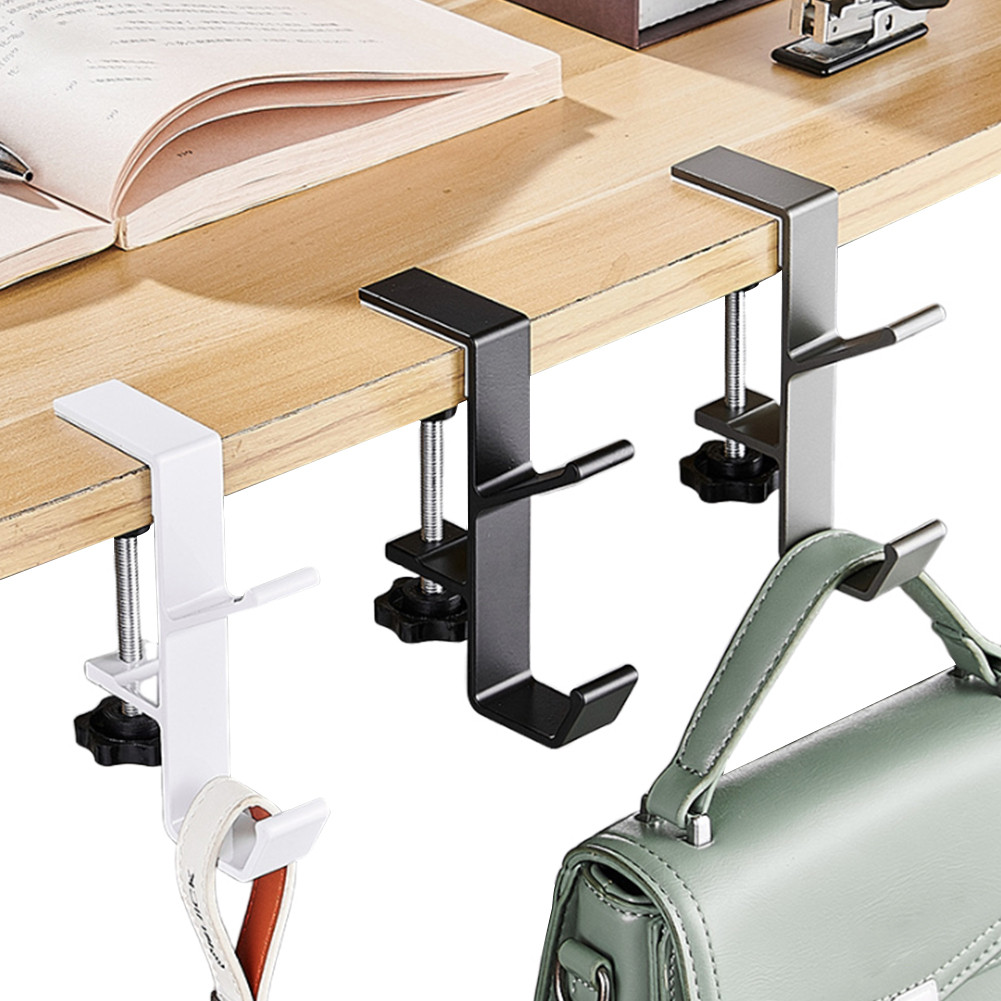 ♥Desk Edge Hook Adjustable Gaming Headset Desk Hanger Punch-Free Desk ...