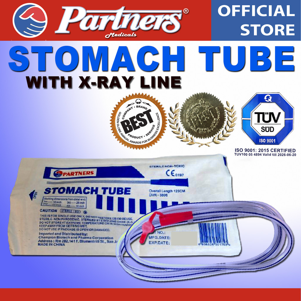 PARTNERS NGT Stomach Tube FR.18 (50 PCS/BOX) | Shopee Philippines