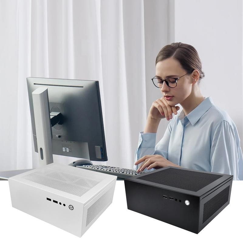 유Mini PC Case Small Game Computer PC Case For Desk Chassis PC Case ...