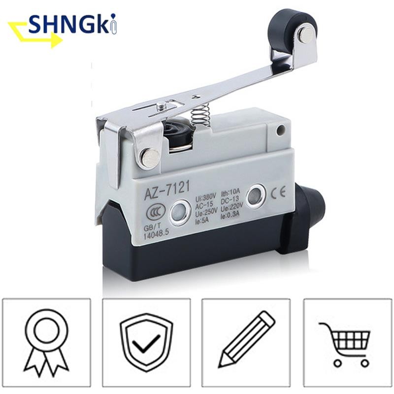 AZ-7121 Waterproof Micro Switch Travel Limit Switch Straight 90degree ...