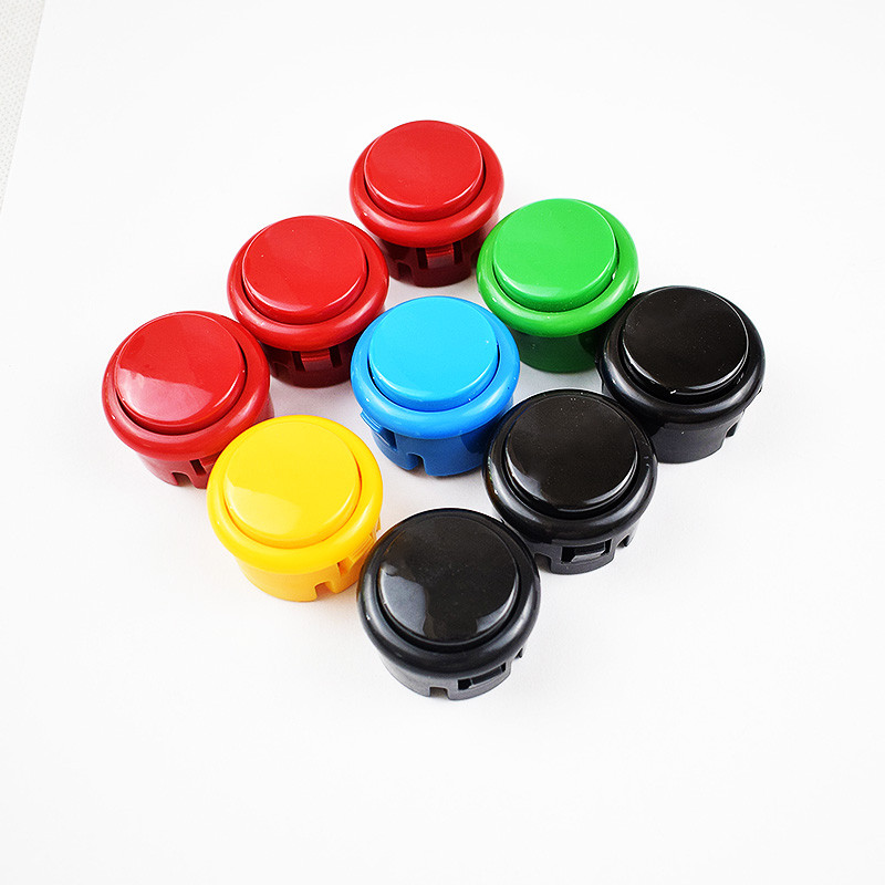 -10PCS 30mm Game Push Button Switch Copy Sanwa Obsf Hitbox Controller DIY Neo Geo Pinball Parts ...