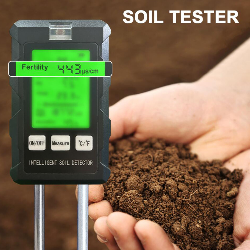 ⊰6 in1 Moisture Sunlight PH Meter Temperature Humidity Soil fertility ...