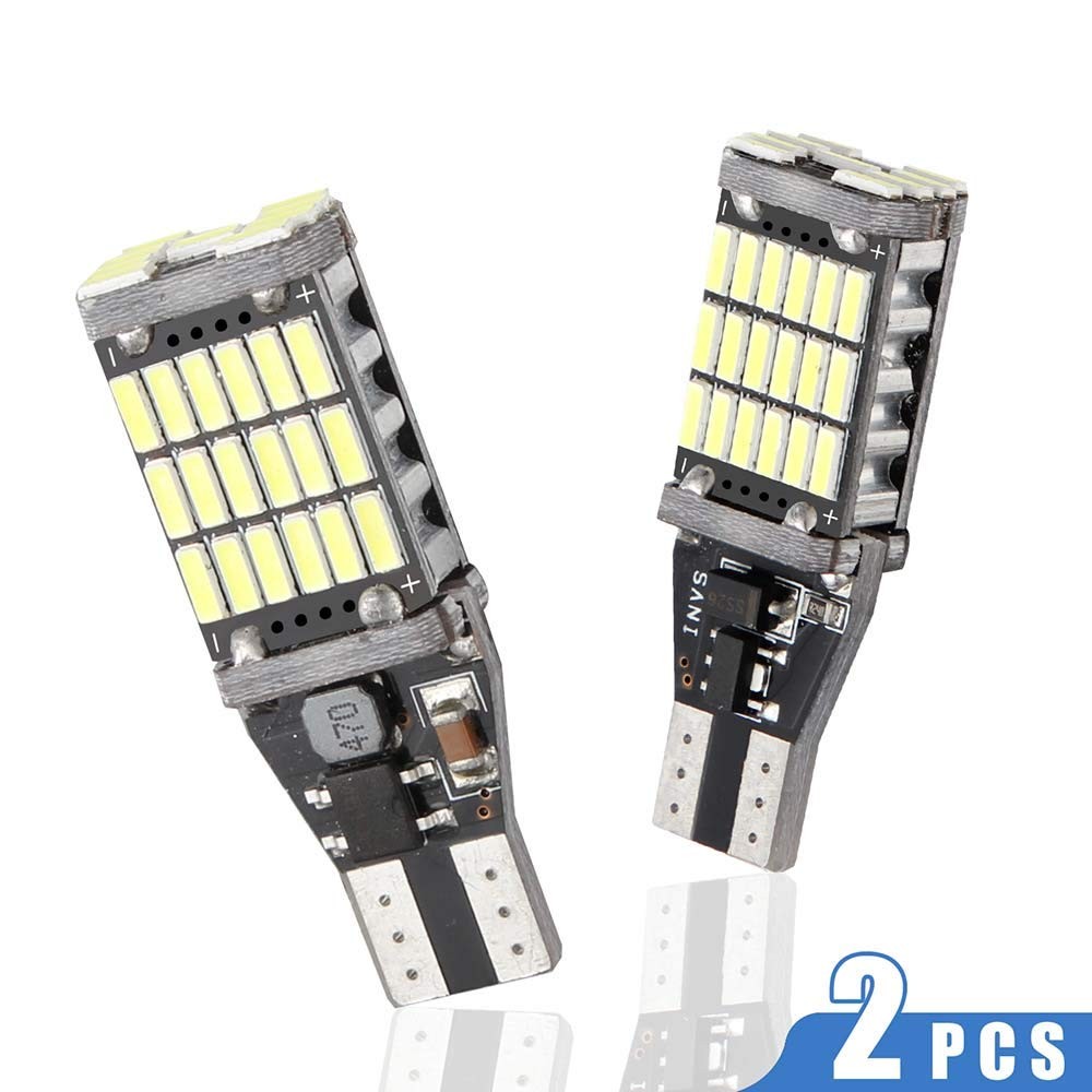 T15 45SMD Super Brilhante LED de Alta Potencia Canbus Sem ERRO Luzes de Reserva de Backup de La ...