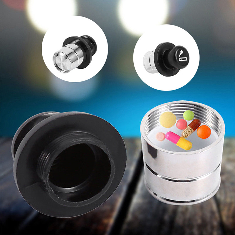 ⚡1Pc Pill Case Box Secret Safe Stash Car Auto Cigarette Lighter Hidden ...