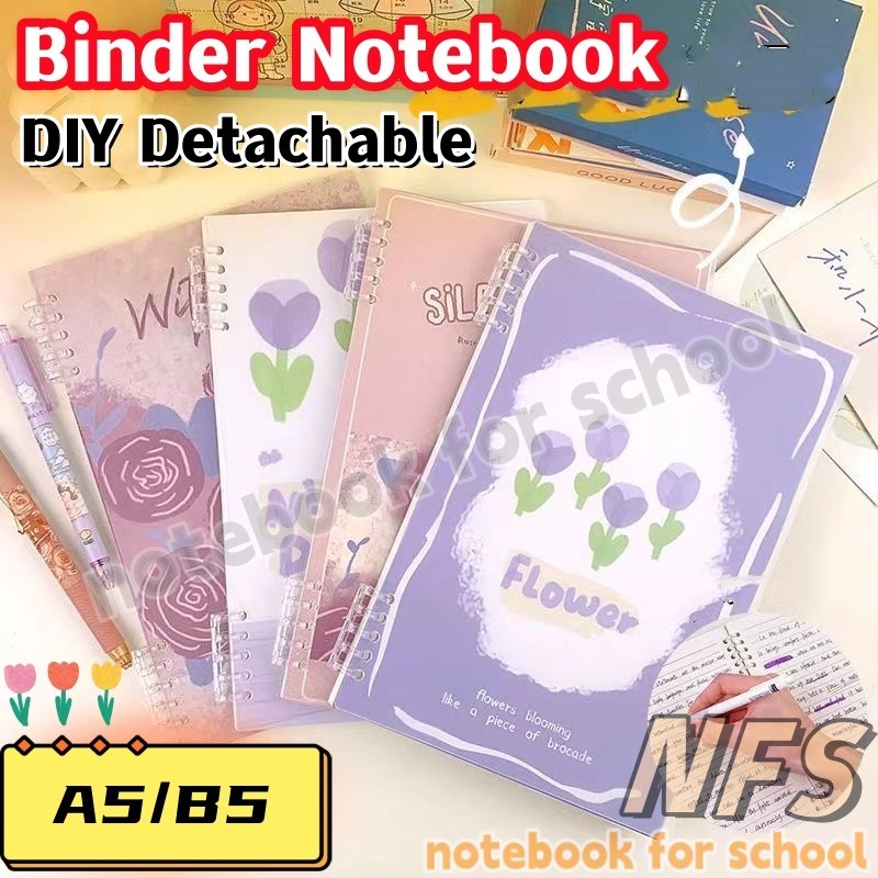 NFS A5/B5 DIY Notebook 60 Sheet Coil Binder Inner Refill Page Loose ...