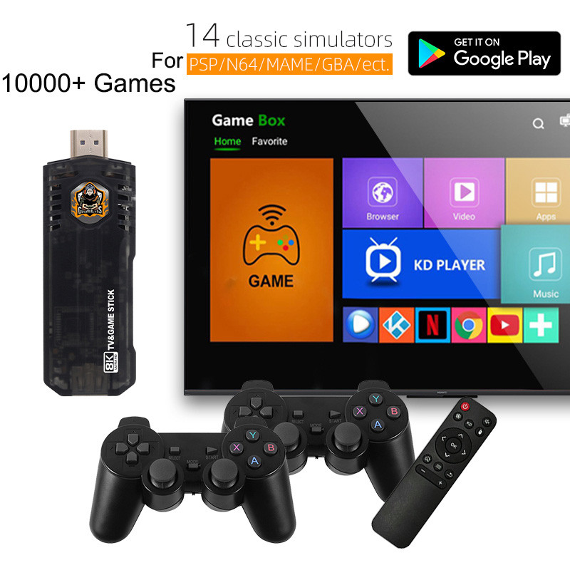 ♥Mini TV Game Stick 10000 Games 4K Retro Video Game Consoles For PS1 ...