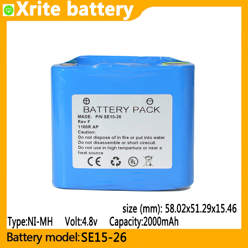 【SE15-26 capacity 2000mAh 4.8V NI-MH battery suitable for, X-Rite 500,X ...