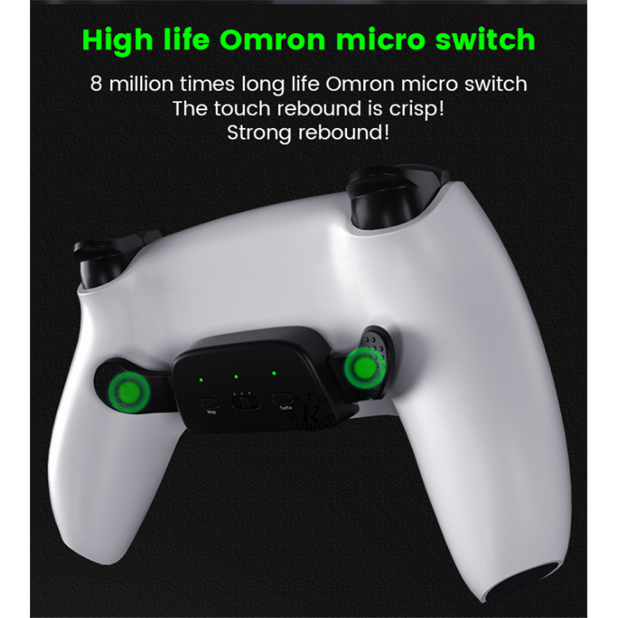 For PS5 Controller Back Button Attachment Extension Adapter Gamepad Paddle Key With Turbo for S ...