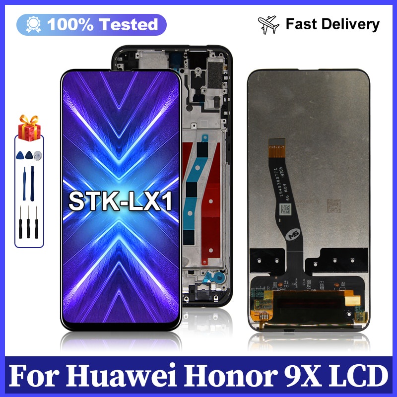 6.59" For Huawei Honor 9X LCD Display STK-LX1 Touch Screen Digitizer ...