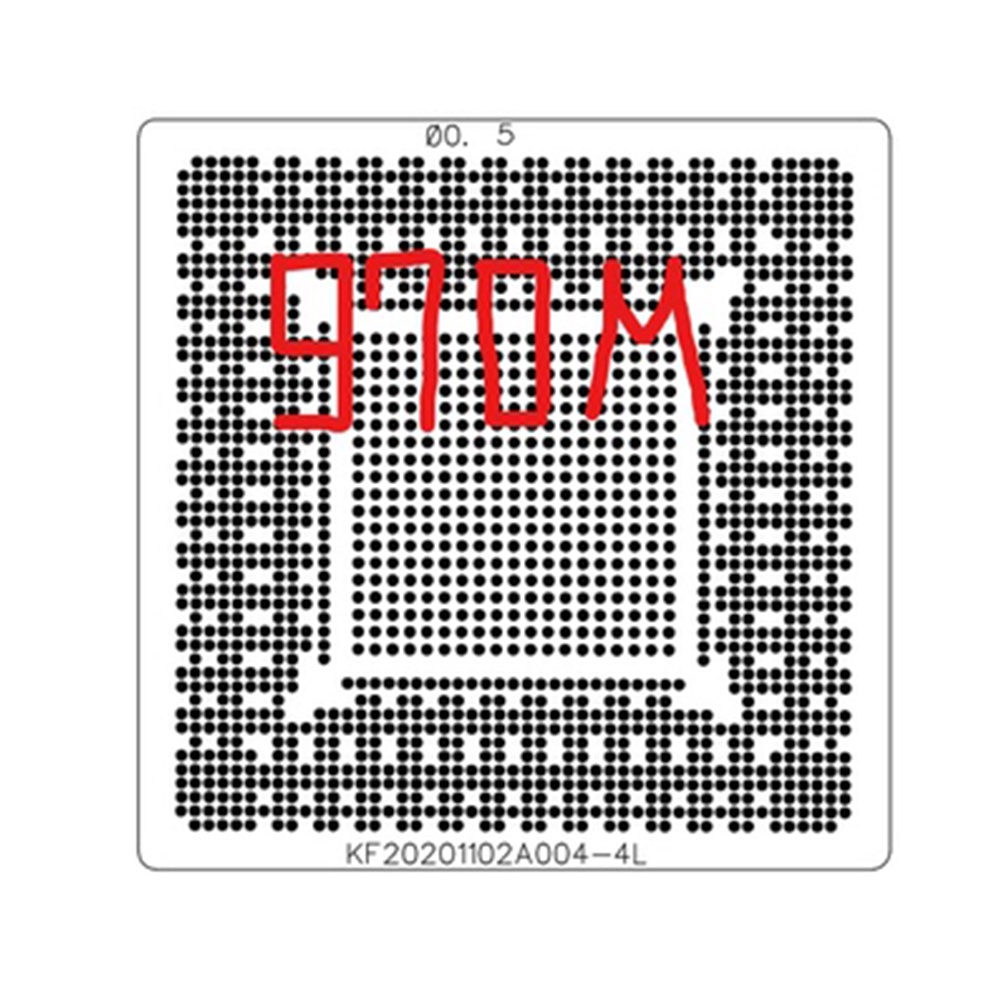 BGA Stencil For Notebook Graphics Card 970M N16E-GT-A1 N16E-GX-A1 N16E ...