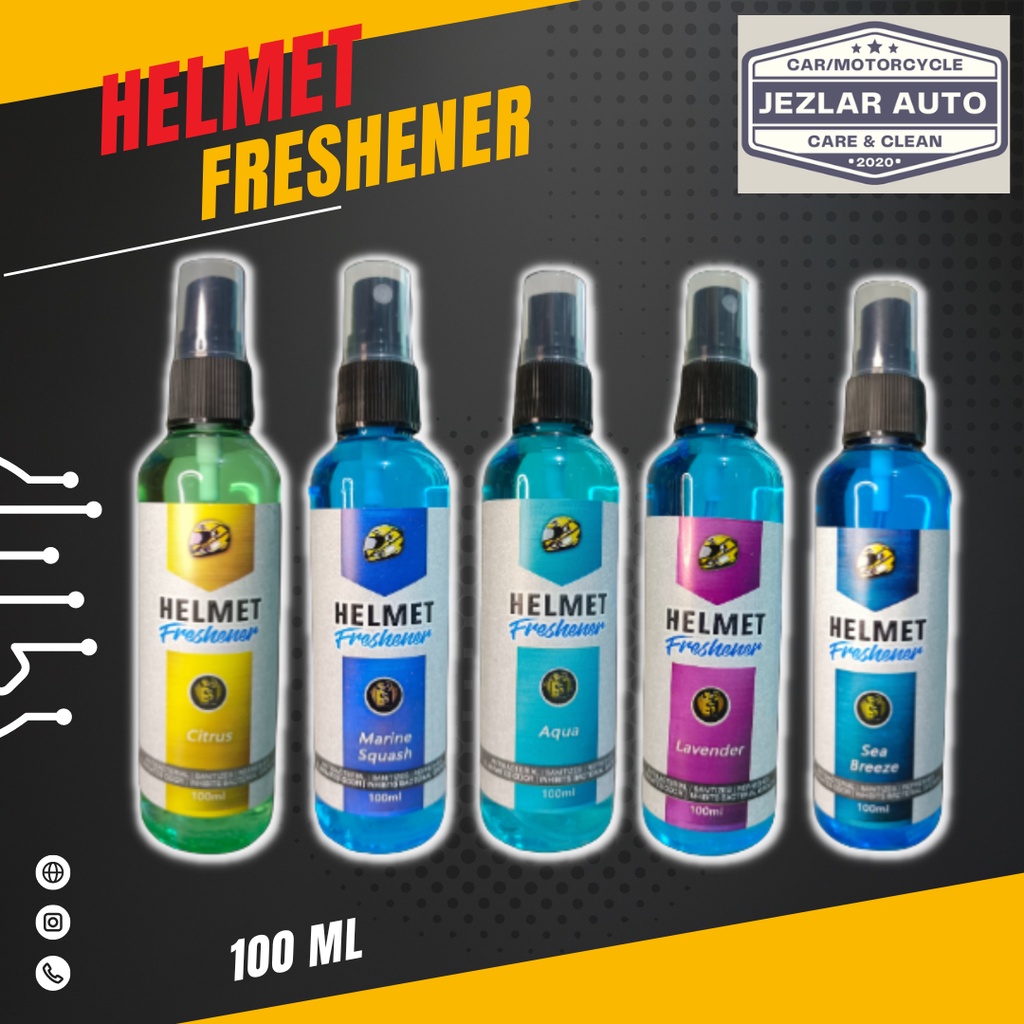 HELMET Spray disinfectant refresher refreshner deodorizer antibacterial ...
