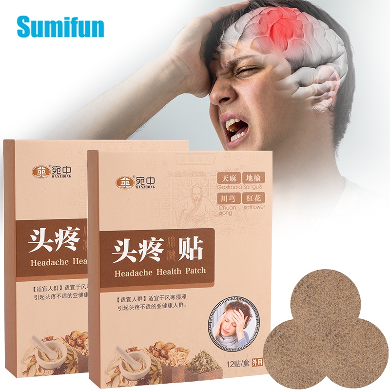2023 24pcs Headache Migraine Relief Patch Head Pain Treatment Medical ...