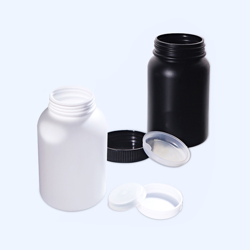 MUAS 50-1000mL Plastic Big Mouth Round Reagent Bottle HDPE Vial Wide ...