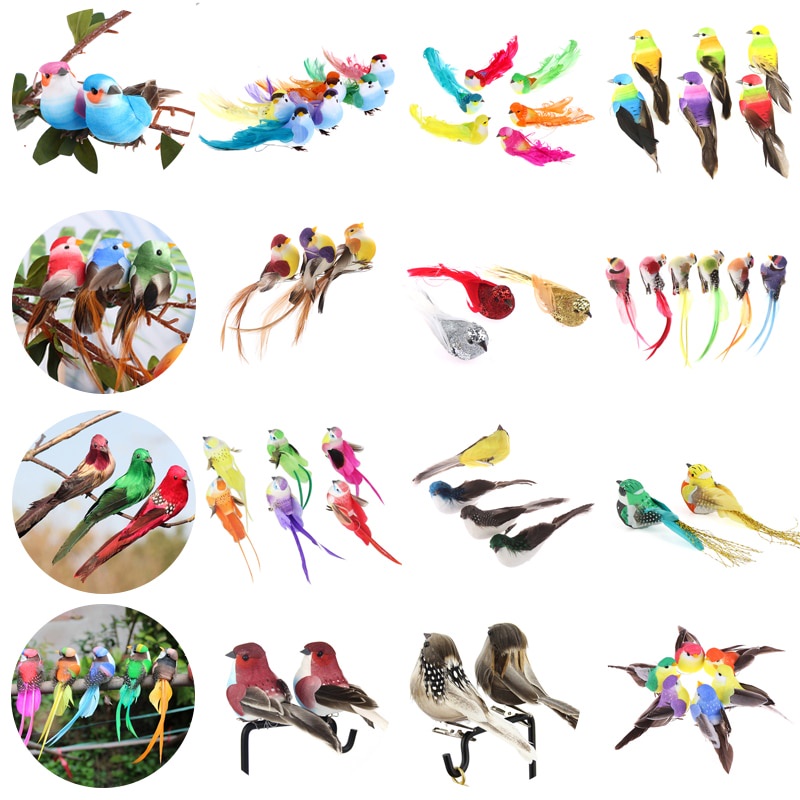 Simulation Parrot Artificial Birds Fake Foam Animal Simulation Feather ...