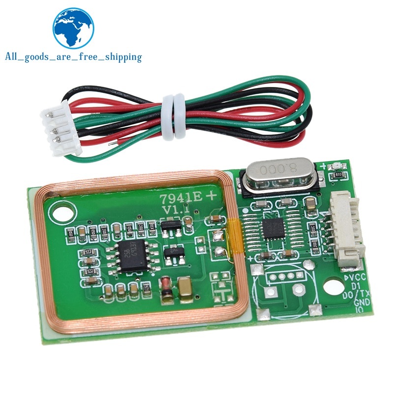 RFID UART Reader Wireless Module 7491E 3Pin 125KHz Card Reading EM4100 ...