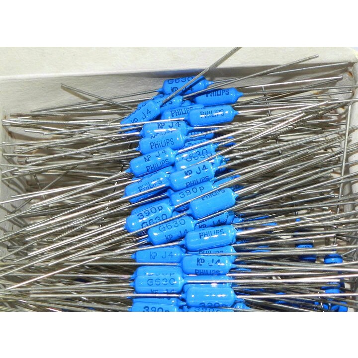 Original new 100% KP462 630v390pf tin foil axial tin film capacitor ...